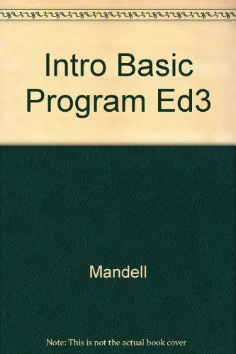 Introduction To Basic Programming Mandell Steven L 9780314852632