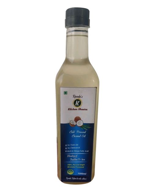 Mono Saturated 1000ml Revedas Kitchen Dhaara Cold Pressed Coconut Oil