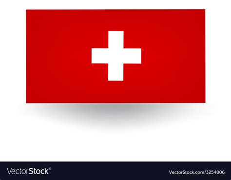 Swiss Flag Royalty Free Vector Image Vectorstock