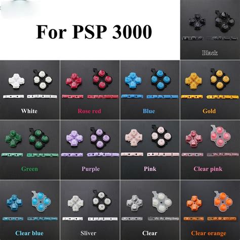 Nslikey Replacement Left Right Buttons Kit Buttons Set Key Pad For Sony