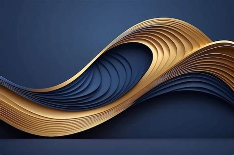 Premium Photo 3d Modern Wave Curve Abstract Presentation Background