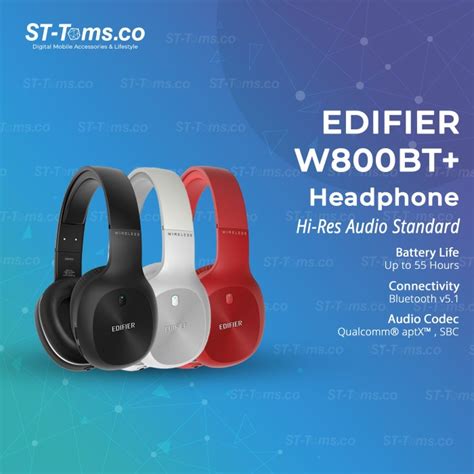 Jual Edifier W800bt Plus W 800bt Wireless Headphones Qualcomm Aptx