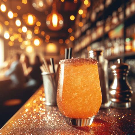 Orange Edible Cocktail Glitter Spray Action Pump