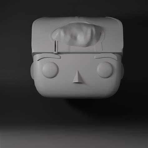 Stl File Funko Head Male Cap On Back 07 ♂️・3d Printable Model To
