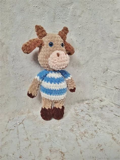 Бык амигуруми крючком схемы и описание