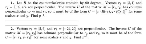 Solved Let R Be The Counterclockwise Rotation By Chegg