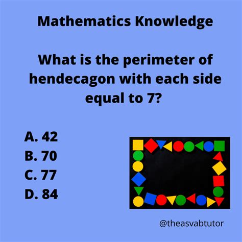 The Asvab Tutor Presents Question On Perimeter The Asvab Tutor
