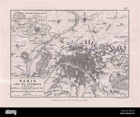 Archibald Alison Paris And Its Environs To Illustrate The Battle Of