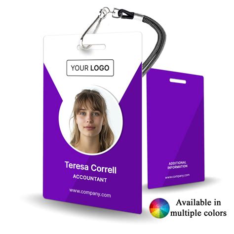 Corporate Id Badge Sleek Design Badgesmith