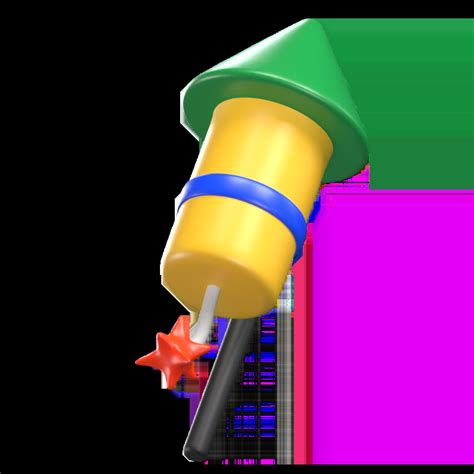 스탠드가 있는 3d 불꽃놀이 Png Glb  Mp4 다운로드 Pixcap