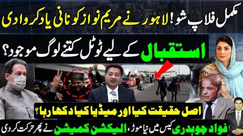 لاہور نے مریم نواز کو نانی یاد کروا دی فواد چوہدری کیس میں نیا موڑ