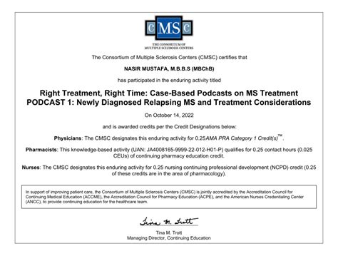 Pdf Newly Diagnosed Relapsing Ms And Treatment Considerations