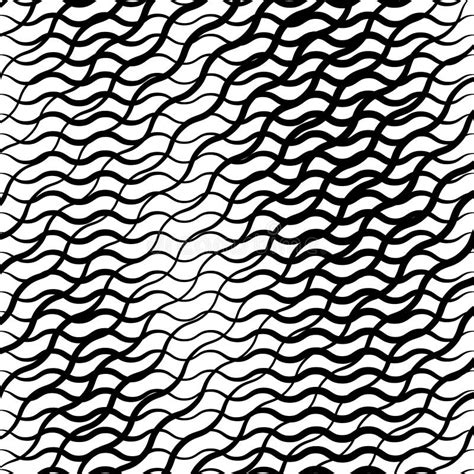 Wavy Waving Zigzag Lines Crosshatch Grid Mesh Pattern Abstract Curvy Criss Cross Lines