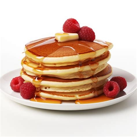 Premium AI Image Ultra Realistic 4k Pancakes With Syrup And