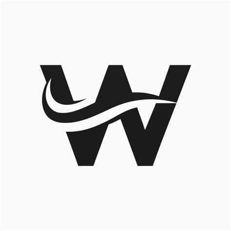 Premium Vector W Letter And Wave Logo Vector