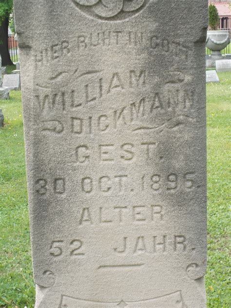 William Dickman Unknown 1896 Find A Grave Memorial