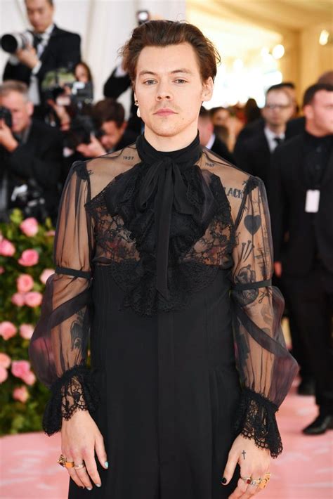 Harry Styles Attends The 2019 Met Gala Celebrating Camp Notes On