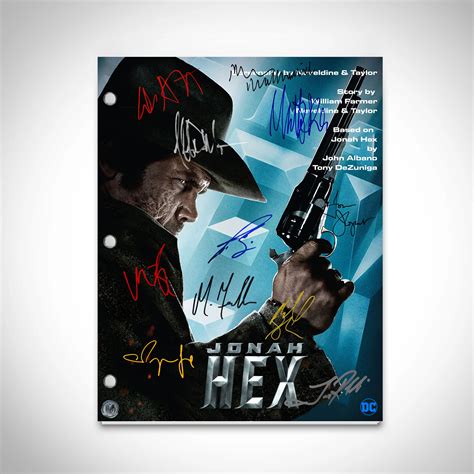jonah hex script limited signature edition rare t