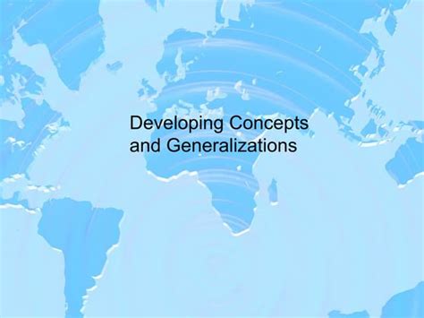 Constructing Concepts And Generalization 2 Ppt Primary Education Education