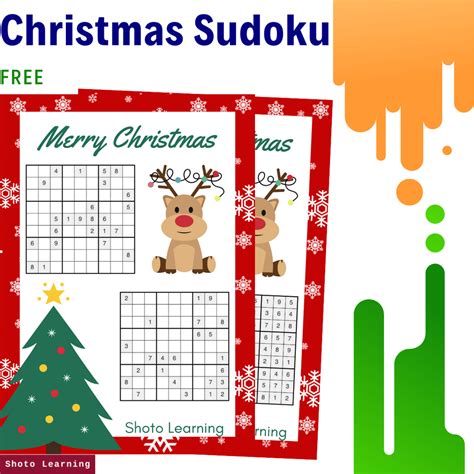 Free Printable Christmas Sudoku Puzzles Download Free Printable