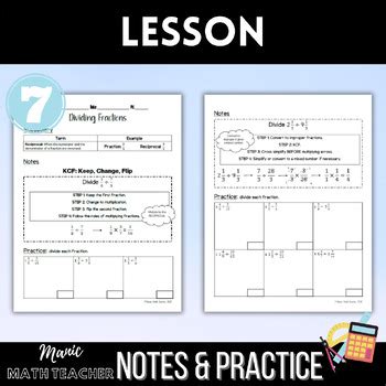 7th Grade Unit 1 Rational Numbers Operations Bundle Notes Quiz