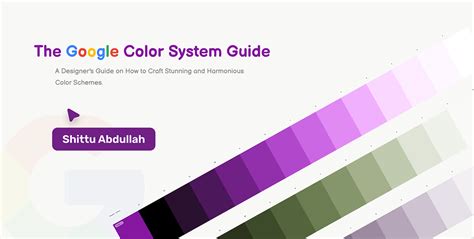 The Google Color System Guide Behance Behance