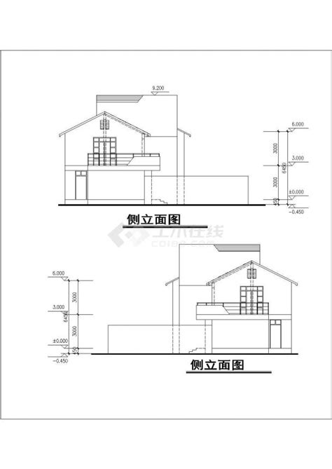 二层别墅平立剖面图二层别墅剖面图第25页大山谷图库