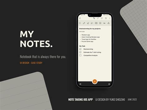 My Notes Note Taking IOS App On Behance