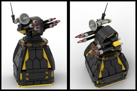 Lego Moc Space Defense Turret By Horlack Rebrickable Build With Lego