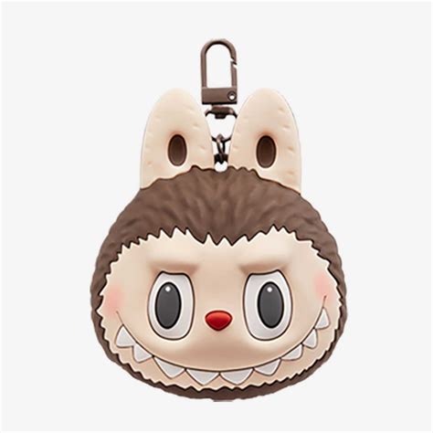 Labubu Originals Brown Silicone Earphone Bag Pop Mart Thailand