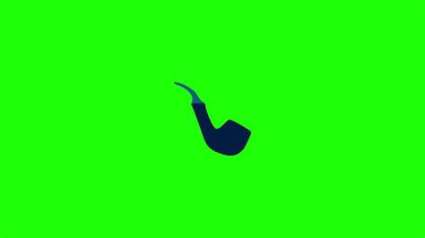 Smoking Pipe With Smoke Icon Motion Graphics Animation Tobacco