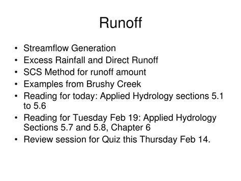 PPT Runoff Processes PowerPoint Presentation Free Download ID