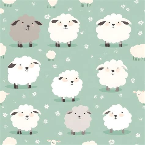 Premium Ai Image Sheep Illustration Ai Generative