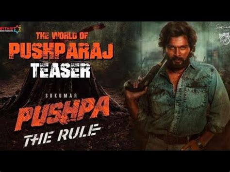 Pushpa The Rule Pushpa Teaser Glimpse Update Allu Arjun Pushpa