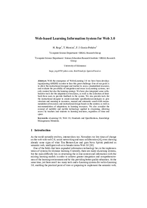 pdf web based learning information system for web 3 0 francisco j