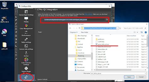 Error While Using Gmic For Krita Gmic