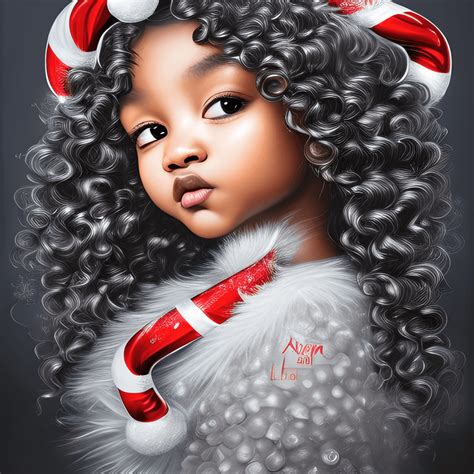 Artgerms Amazingly Detailed Christmas Girl · Creative Fabrica