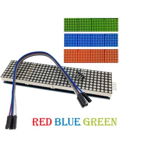 Modulo De 4 Matrices Led 8×8 Max7219 Tostatronic