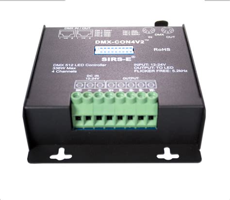 RGBW 4 Channel High Power LED DMX Controller SIRS E