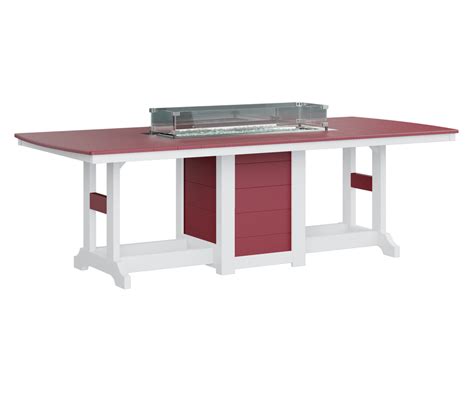 Berlin Gardens Garden Classic 44 X 96 Rectangular Fire Table Dinin
