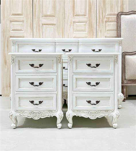 Antonietta Antique White Bedside Table