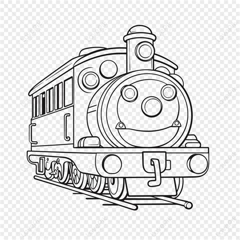 캐리커쳐 아웃라인 스케치 드로잉이 없는 아이들을 위한 기차 색칠 공부 페이지 벡터개요두꺼운 선 Png 일러스트 무료 다운로드 Lovepik