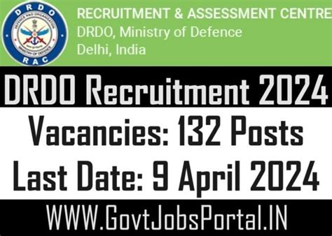 Drdo Apprentice Recruitment 2024 Apply For Graduate Technician And