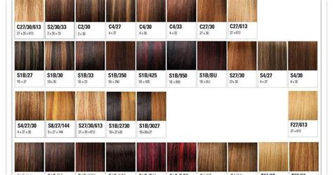 Xpression Hair Color Chart
