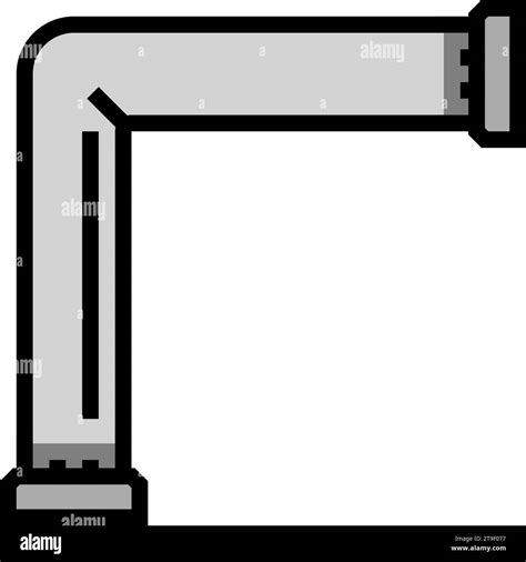 Metal Pipeline Color Icon Vector Illustration Stock Vector Image And Art Alamy