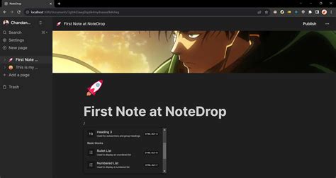 Github Dontdude Notedrop Notedrop Is A Full Stack Notion Clone Built