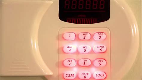Combination Numeric Lock On Safe Keypad Stock Footage Video 100 Royalty Free 4471595