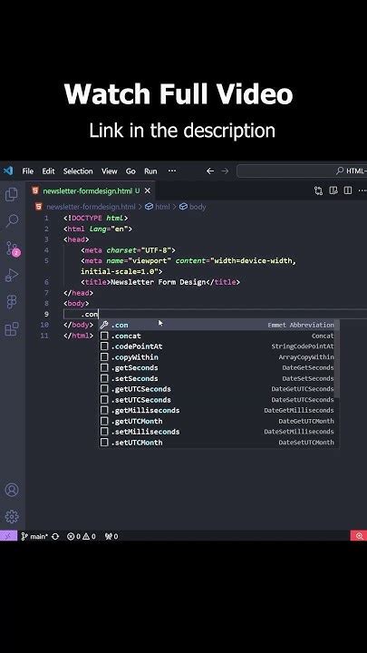 Newsletter Design Design Tutorial Shorts Coding Htmlcss Webdesign