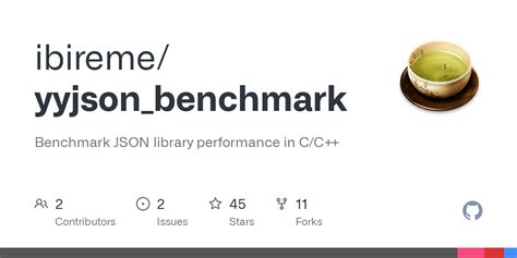 github ibireme yyjson benchmark benchmark json library performance