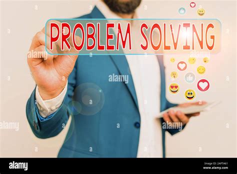 Handwriting Text Writing Problem Solving Conceptual Photo Process Of Finding Solutions To